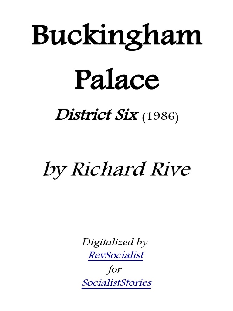 Richard Rive's District Six (1986) | PDF