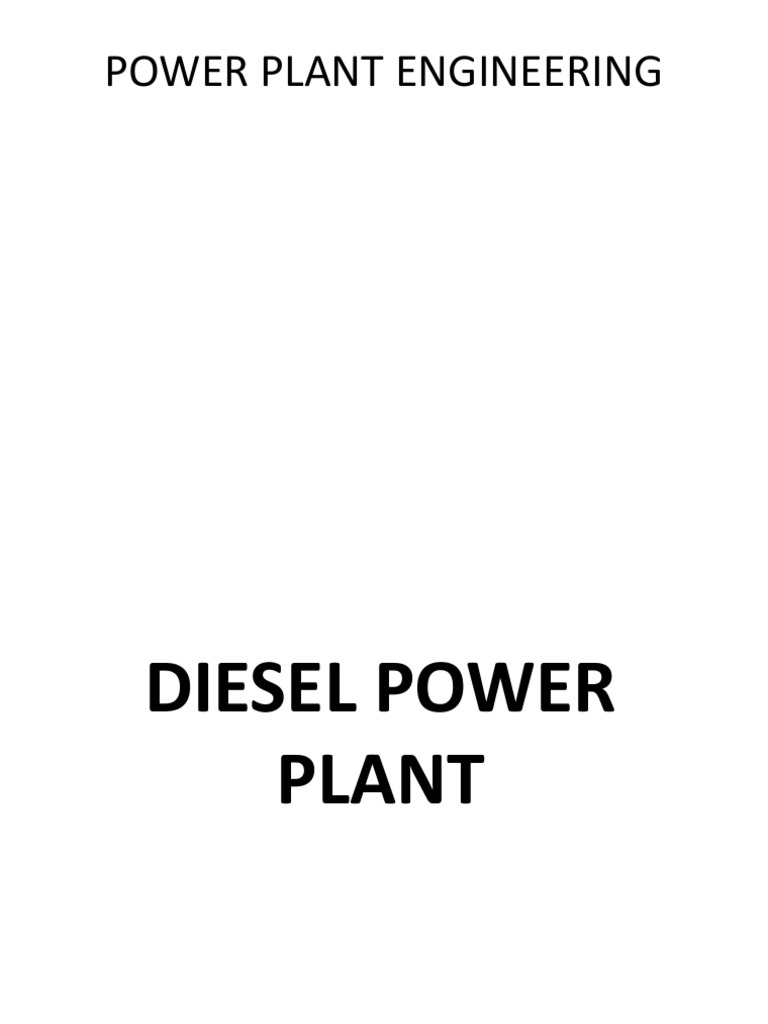 Diesel Power Plant | PDF | Diesel Engine | Engines