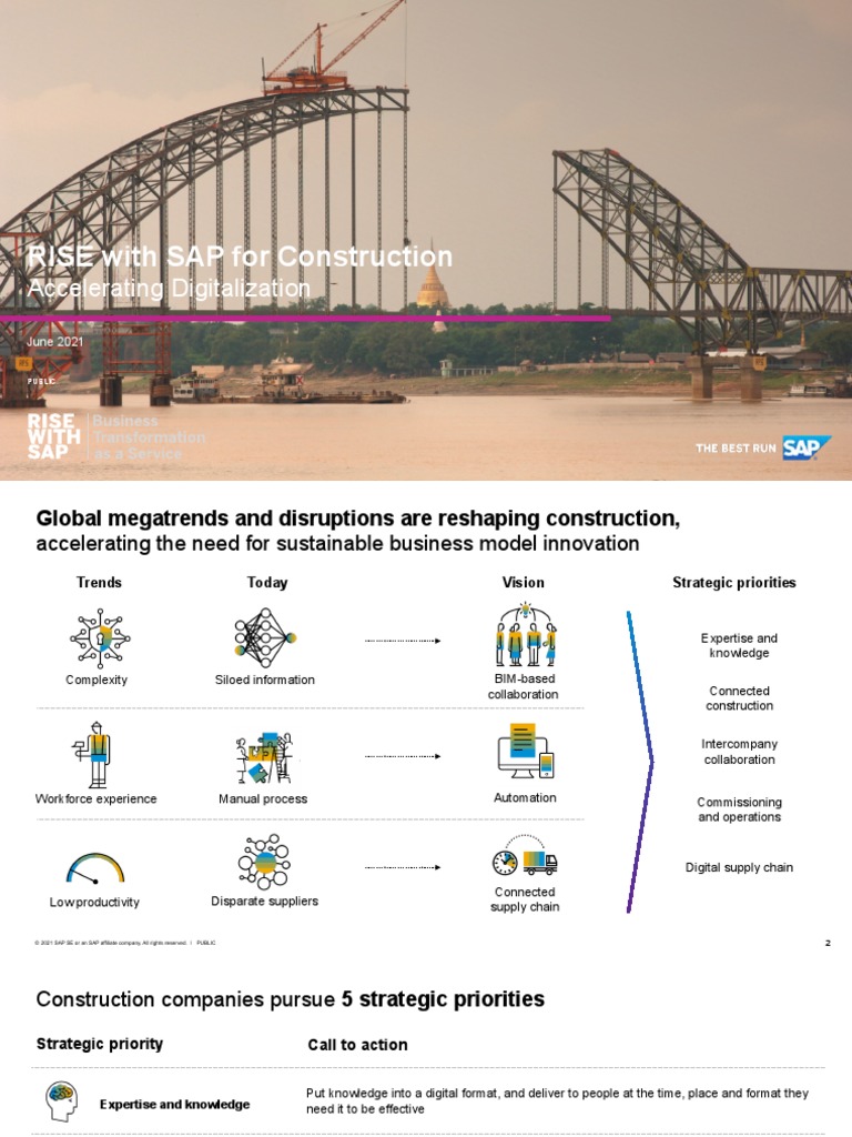 RISE With SAP For Construction | PDF | Cloud Computing | Supply Chain