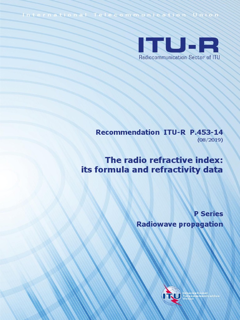 R Rec P.453 14 201908 I!!pdf e | PDF | Refractive Index | Radio