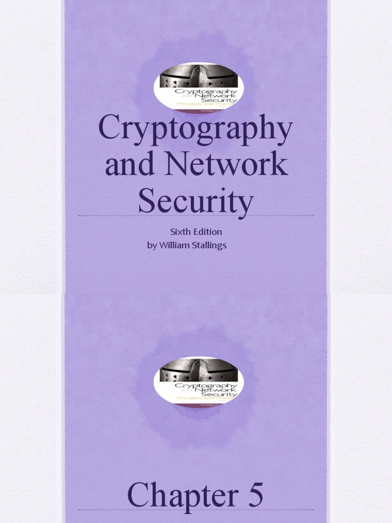 Cryptography and Network Security: Sixth Edition by William Stallings ...