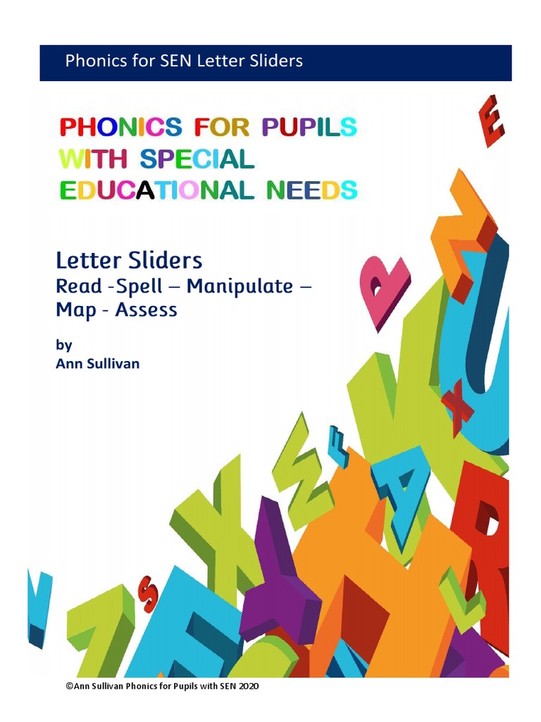 Phonics For SEN Letter Sliders: by Ann Sullivan | PDF | Phonics | Word