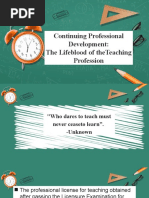 When To Earn CPD Units For Teachers | PDF | Professional Development | Vocational Education