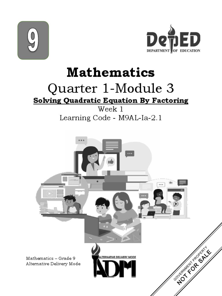 Quarter 1-Module 3: Mathematics | PDF | Quadratic Equation | Equations