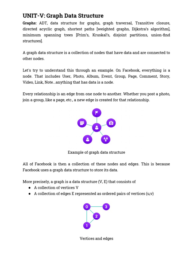 Unit - 5 | PDF | Vertex (Graph Theory) | Mathematical Relations