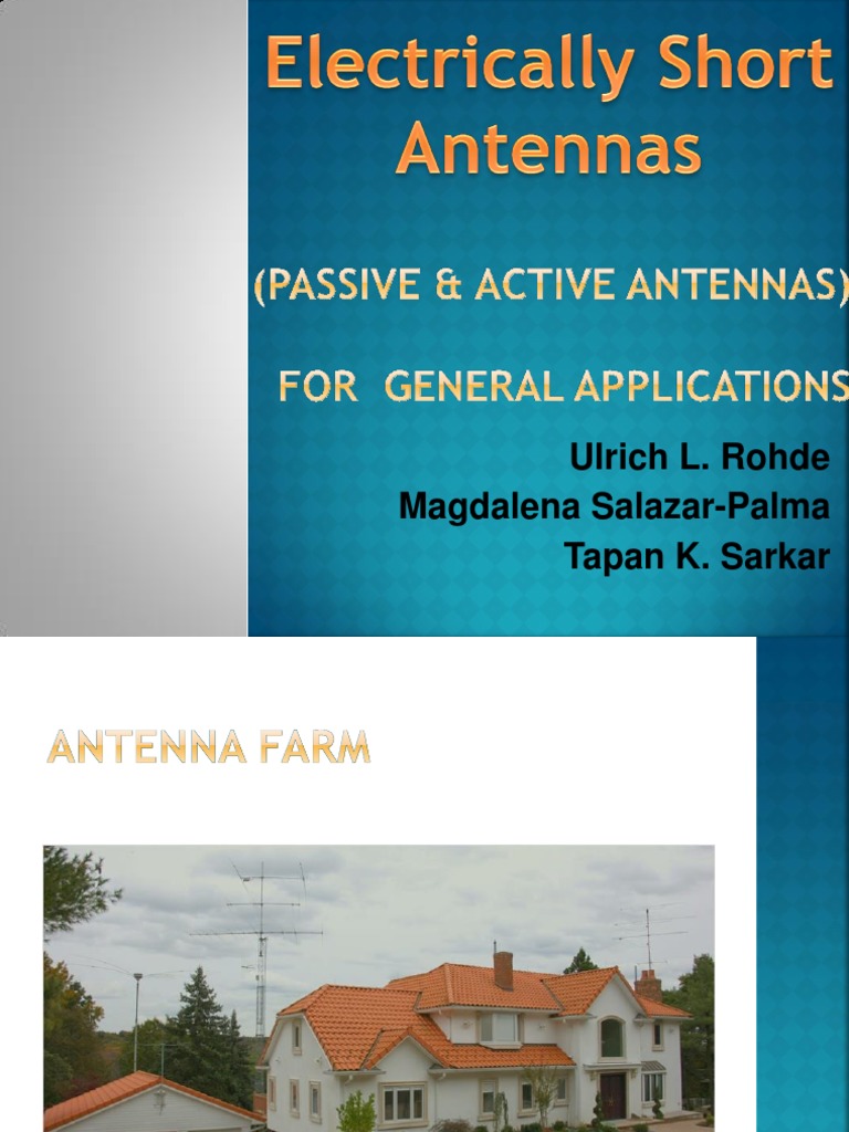 Electrically Short Antennas | PDF | Antenna (Radio) | Amplifier