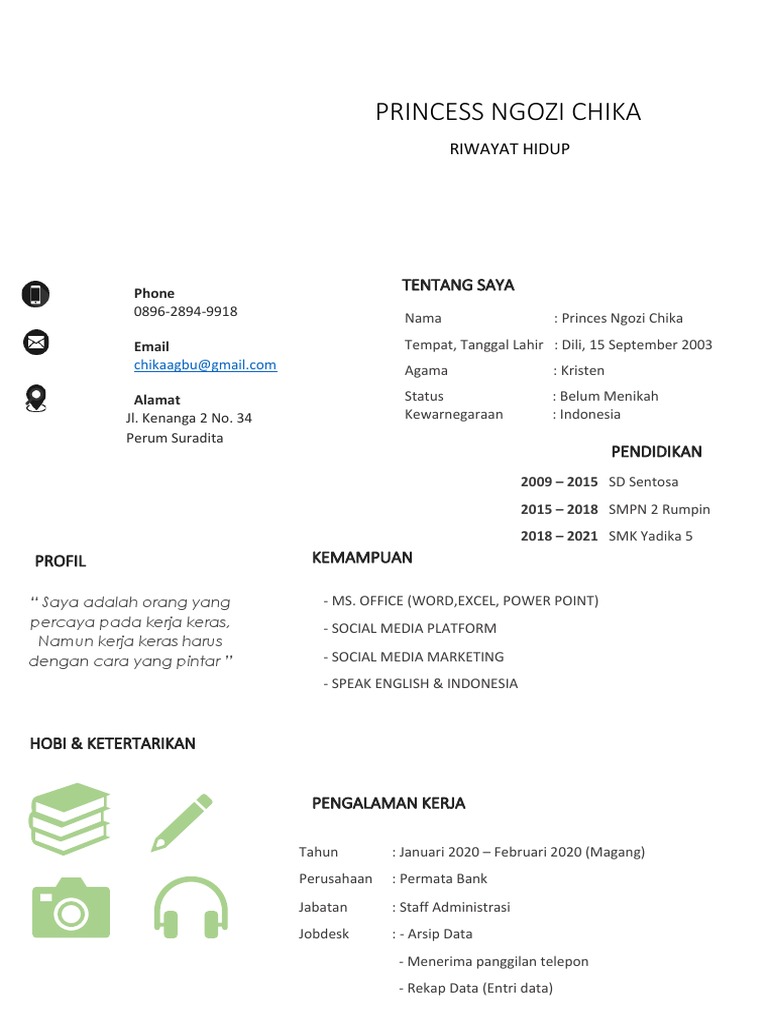 Profil Princes Ngozi Chika | PDF