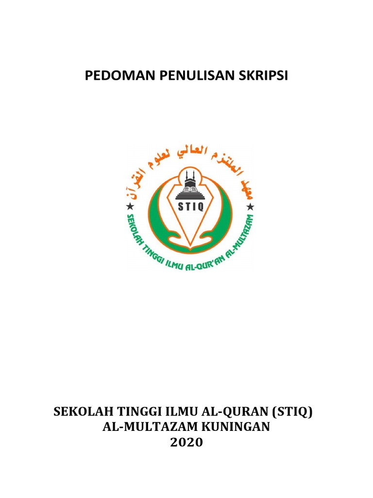 Pedoman Skripsi Stiq Al-Multazam | PDF