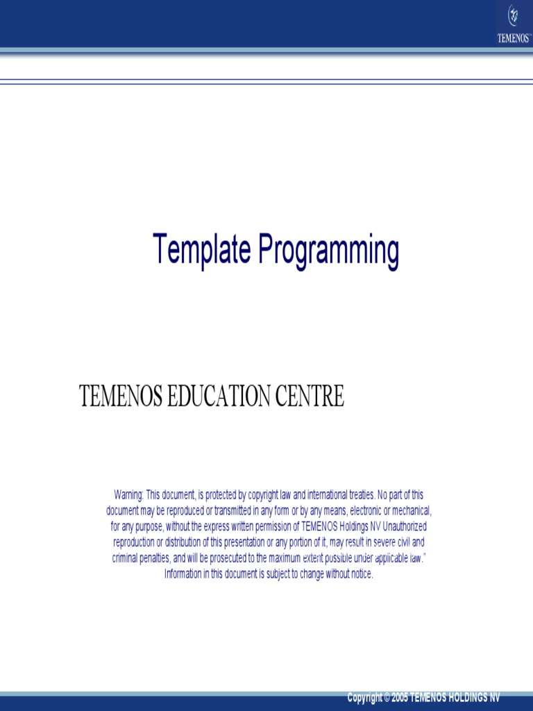 Intro To Template Programming Pdf Array Data Type Array Data Structure