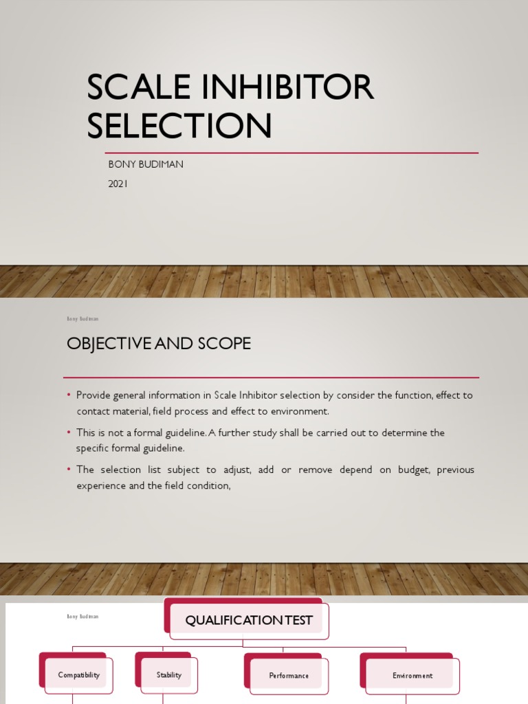 Scale Inhibitor Selection Guide | PDF | Calcium In Biology | Biodegradation