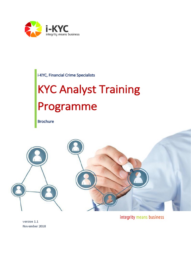 KYC Analyst Training Brochure | PDF | Money Laundering | Business