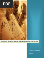 Cours Complet Math Financière | PDF | Prêts | Obligation (Finance)
