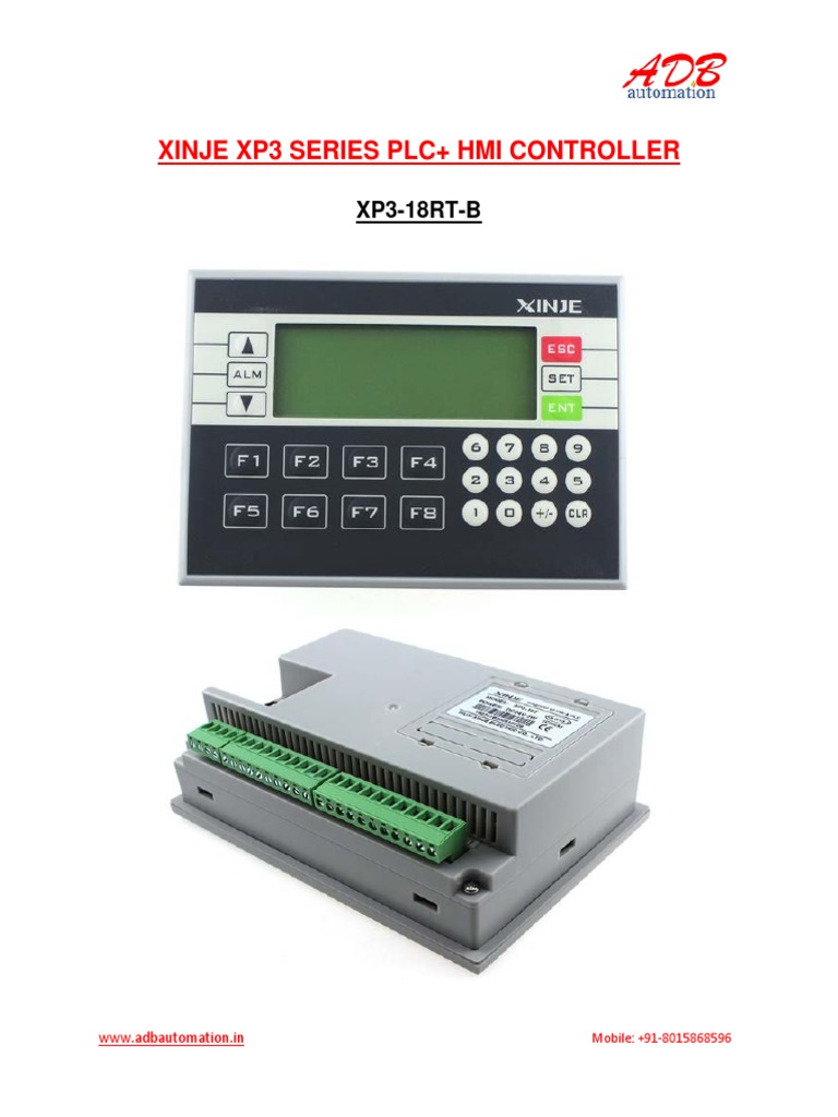 xp2 18rt B Xinje Integrated PLC and Hmi | PDF | Programmable Logic Controller | Computer Engineering