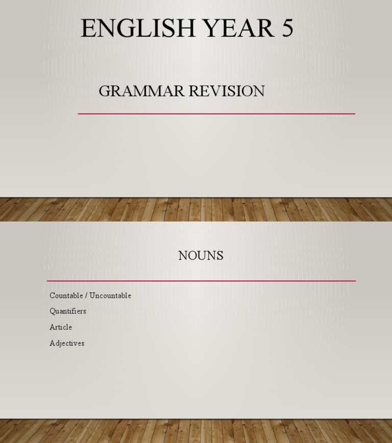 English Year 4 | PDF