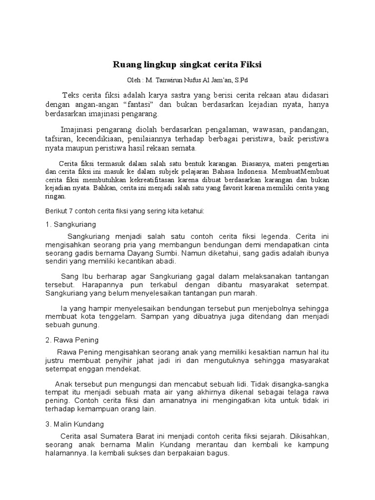 Cerita Fiksi | PDF