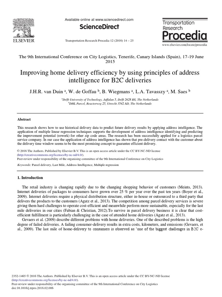 3.2 Research Paper - Improving Home Delivery Efficiency by Using ...