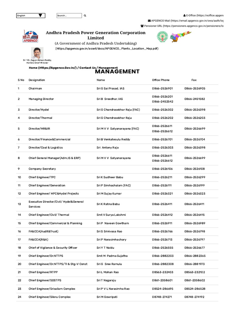 APGENCO - Andhra Pradesh Power Generation Corporation Limited | PDF ...