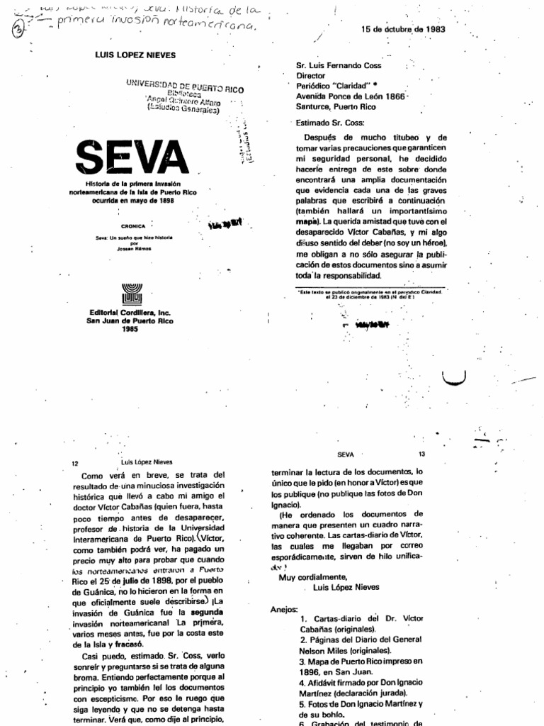 Lopez Nieves Seva | PDF