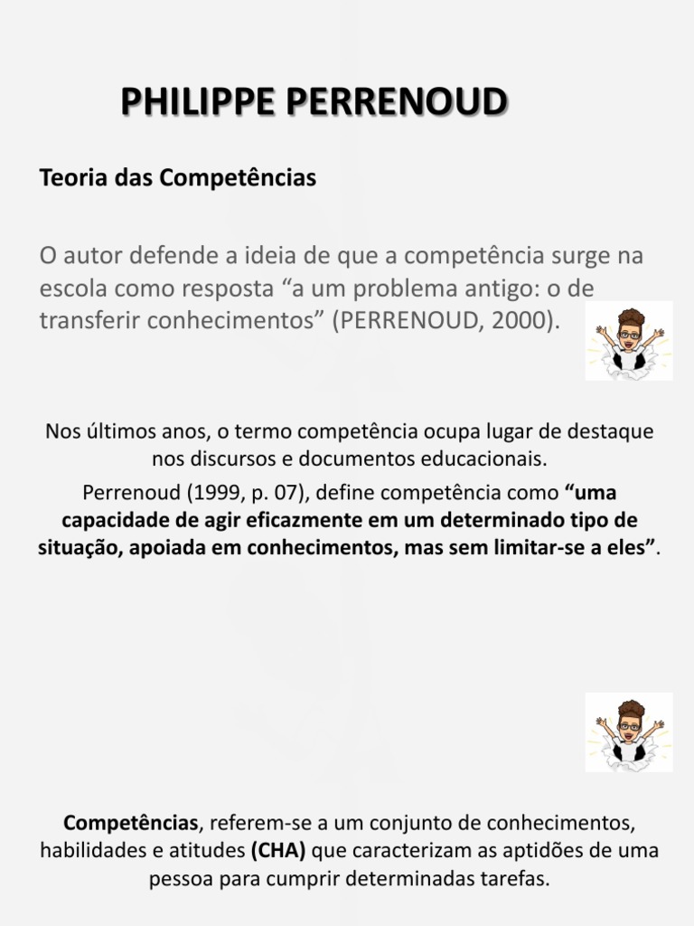 Philippe Perrenoud e A Teoria Das Competências | PDF | Competência ...