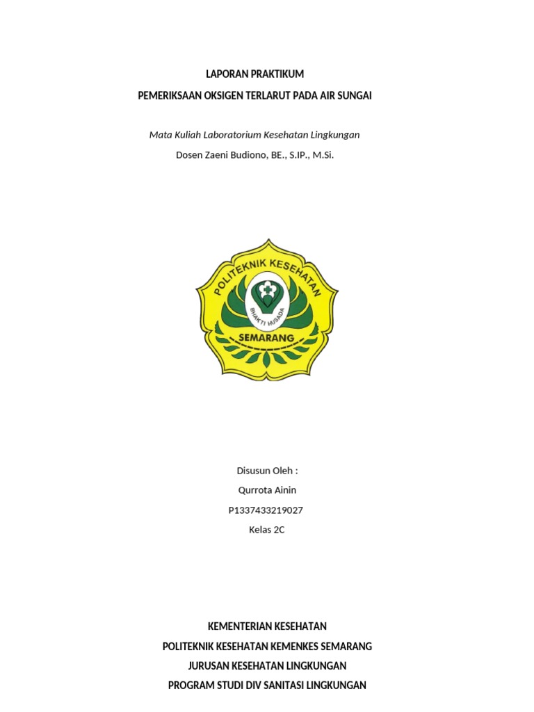 LAB KESLING DO DAN BOD - 027 - Qurrota Ainin | PDF