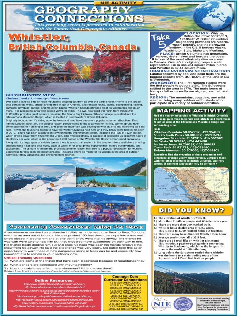 Whistler Canada | PDF | British Columbia | Physical Geography
