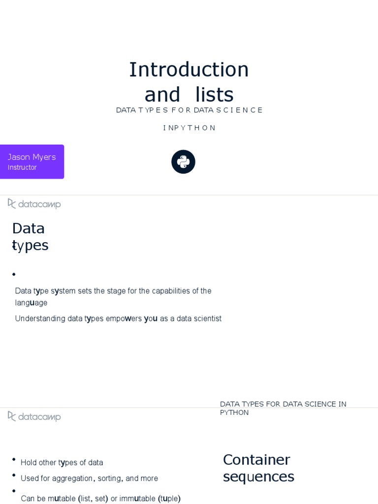 And Lists: Jason Myers | PDF | Computer Programming | Software Engineering