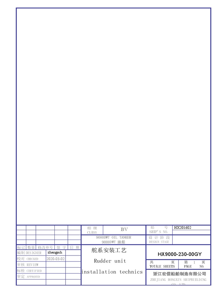 Rudder Install Procedure | PDF | Rudder | Screw