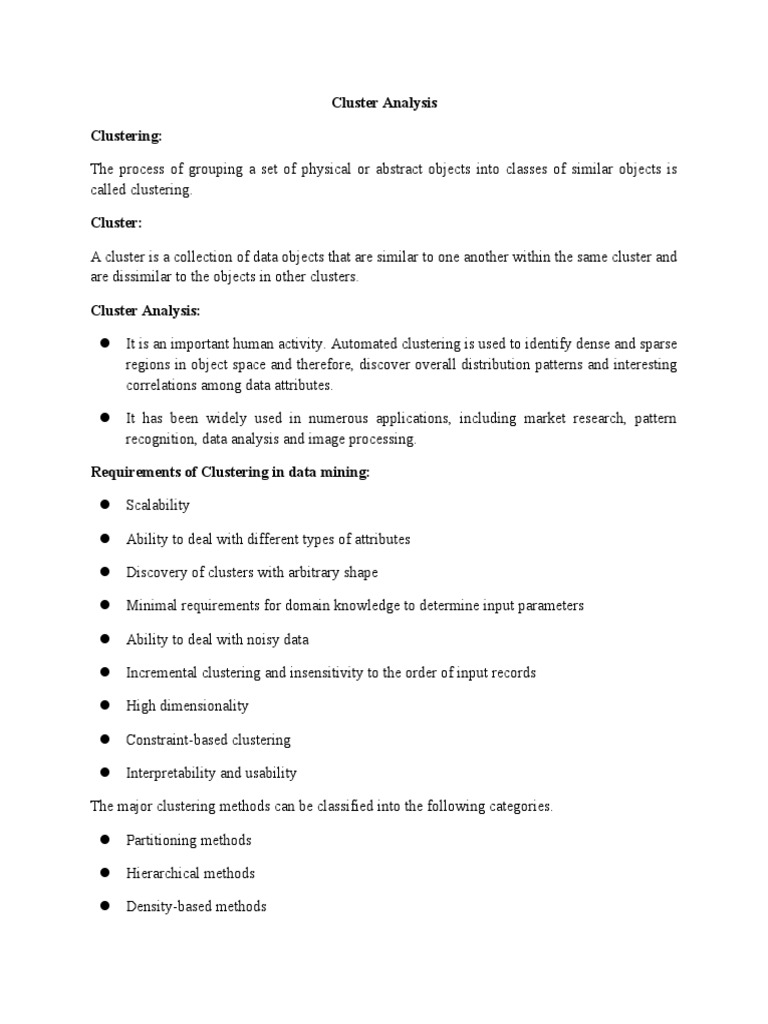 Cluster Analysis Clustering | PDF | Cluster Analysis | Scientific Method