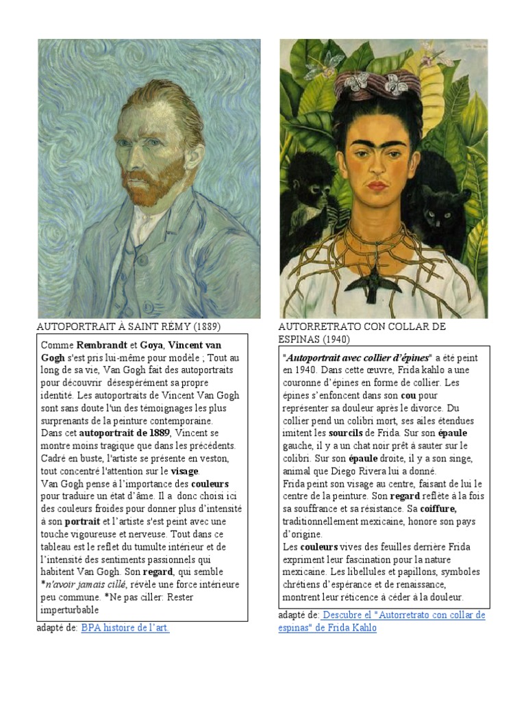 Autoportrait | PDF