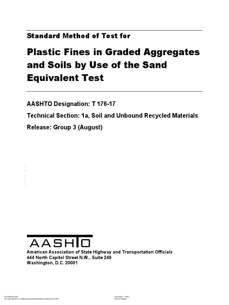 Plastic Fines in Graded Aggregates and Soils by Use of The Sand ...