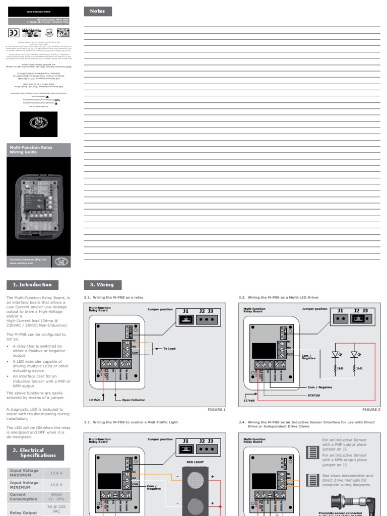 Notes: Multi-Function Relay Wiring Guide | PDF | Bipolar Junction ...