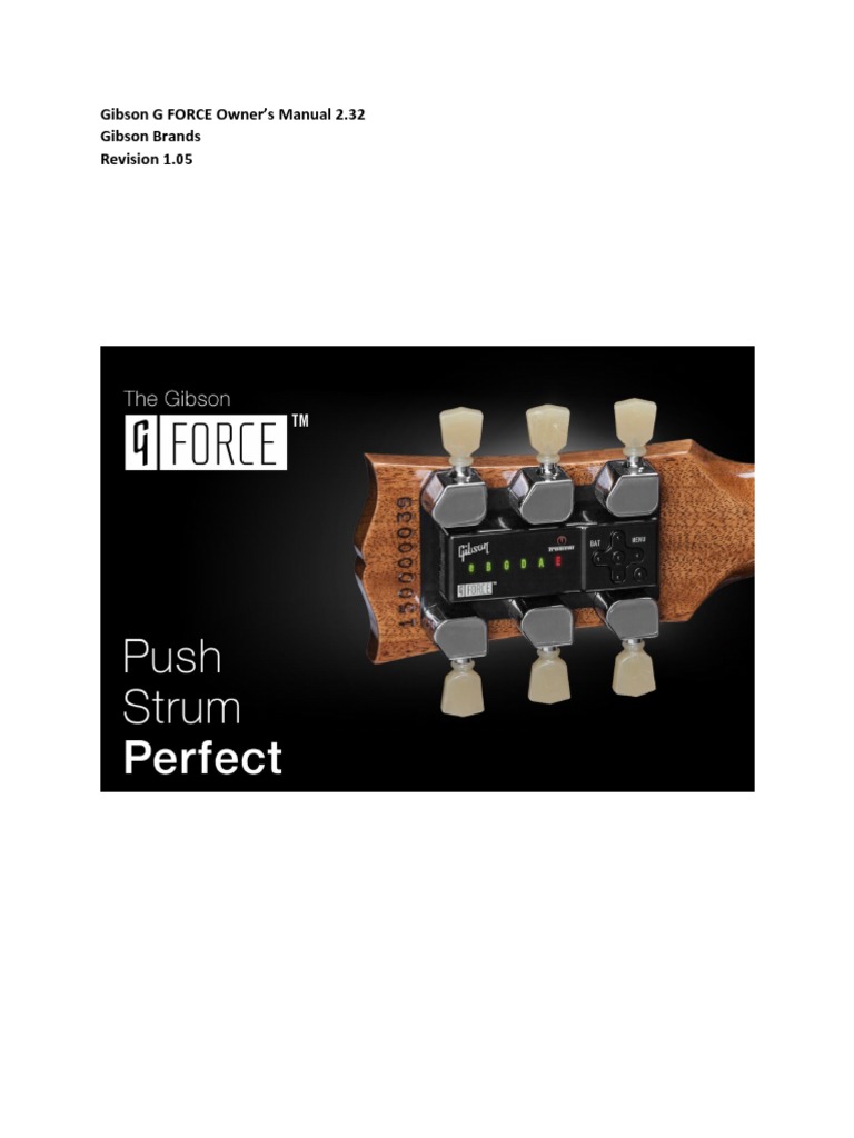 Gibson G-Force Manual | PDF