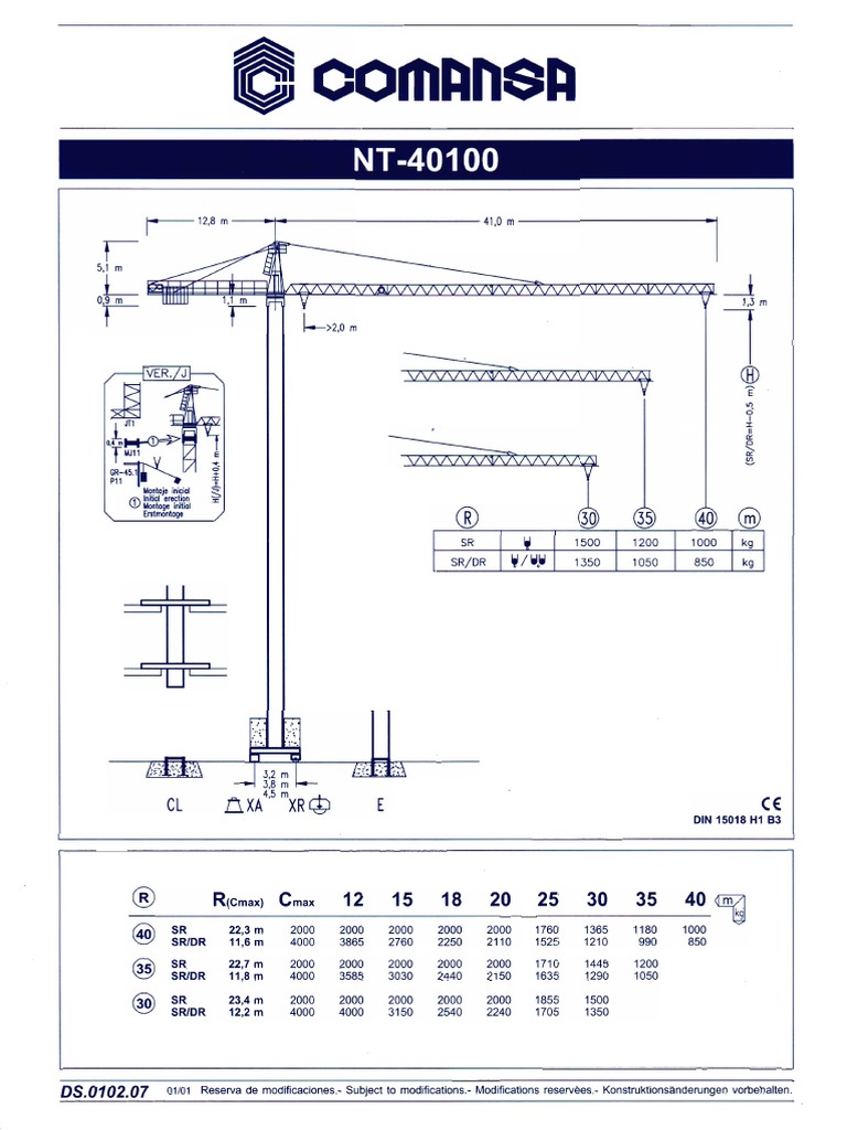 Ficha Tecnica COMANSA NT-40100 | PDF