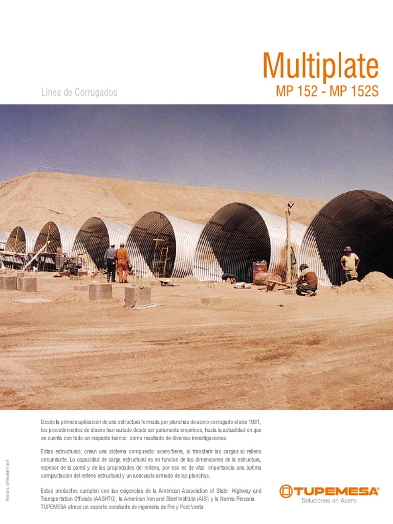 Corrugados - Multiplate MP152 - MP 152S | PDF | Science | Ingeniería