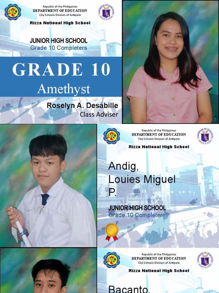Grade 10 Completers | PDF | Students | Schools
