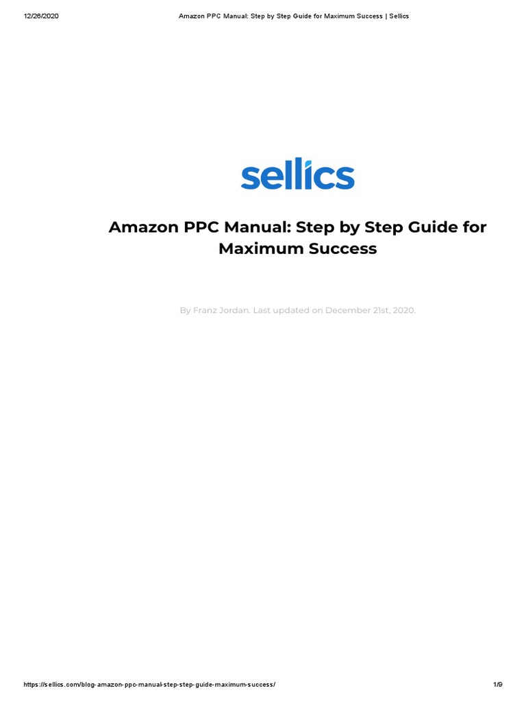 Step-by-Step Guide to Mastering Amazon PPC for Maximum Sales & Profit ...