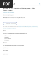 CSC TEC Exam Question Answer Key 2021 | PDF | Balance Sheet | Entrepreneurship