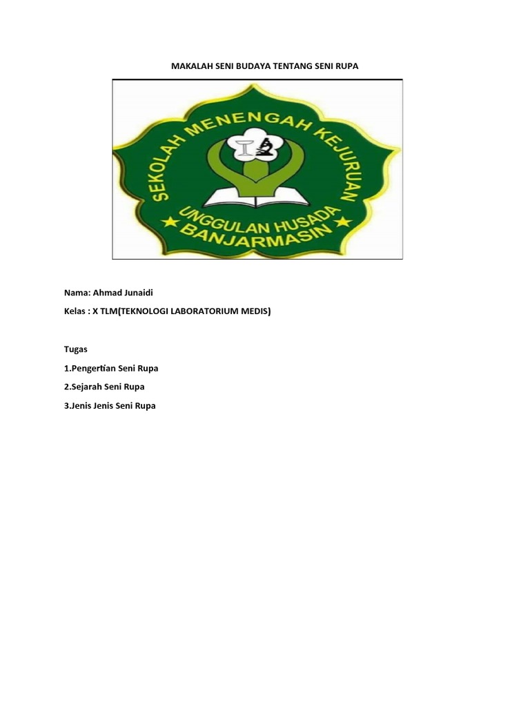 Makalah Seni Budaya (Ahmad Junaidi) | PDF
