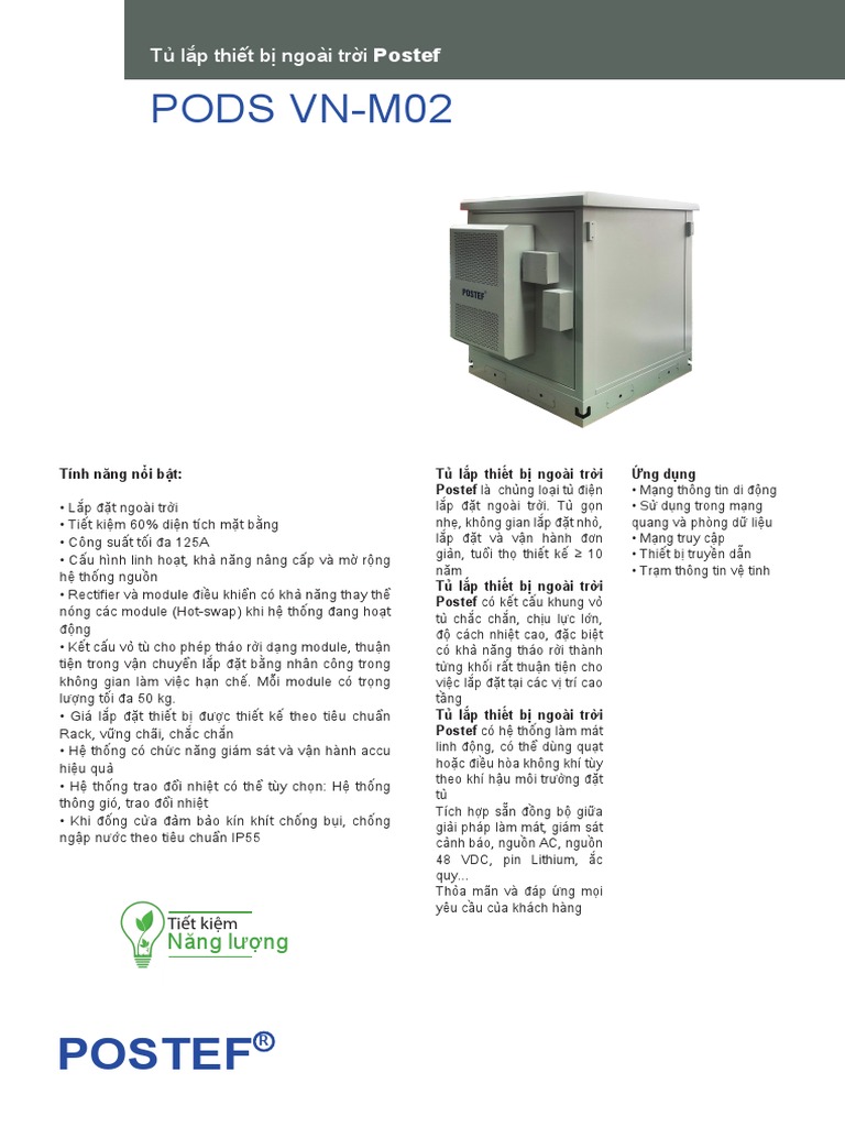 Catalogue PODS-VN M02 - v2 | PDF