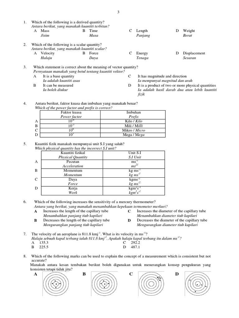 Physics Paper 1 KBSM | PDF | Force | Collision