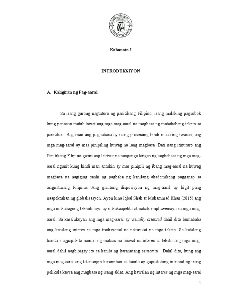 Paggamit NG 2D Animation Sa Pagtuturo NG El Filibusterismo Sa ...