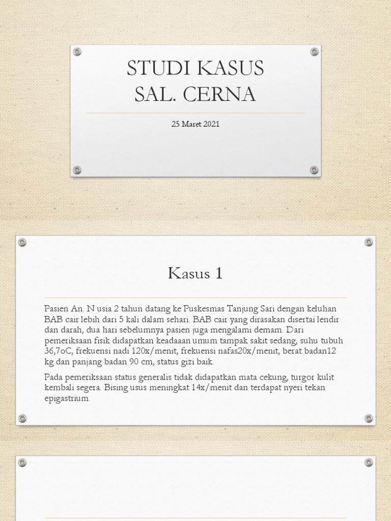 Studi Kasus Gangguan Saluran Cerna | PDF