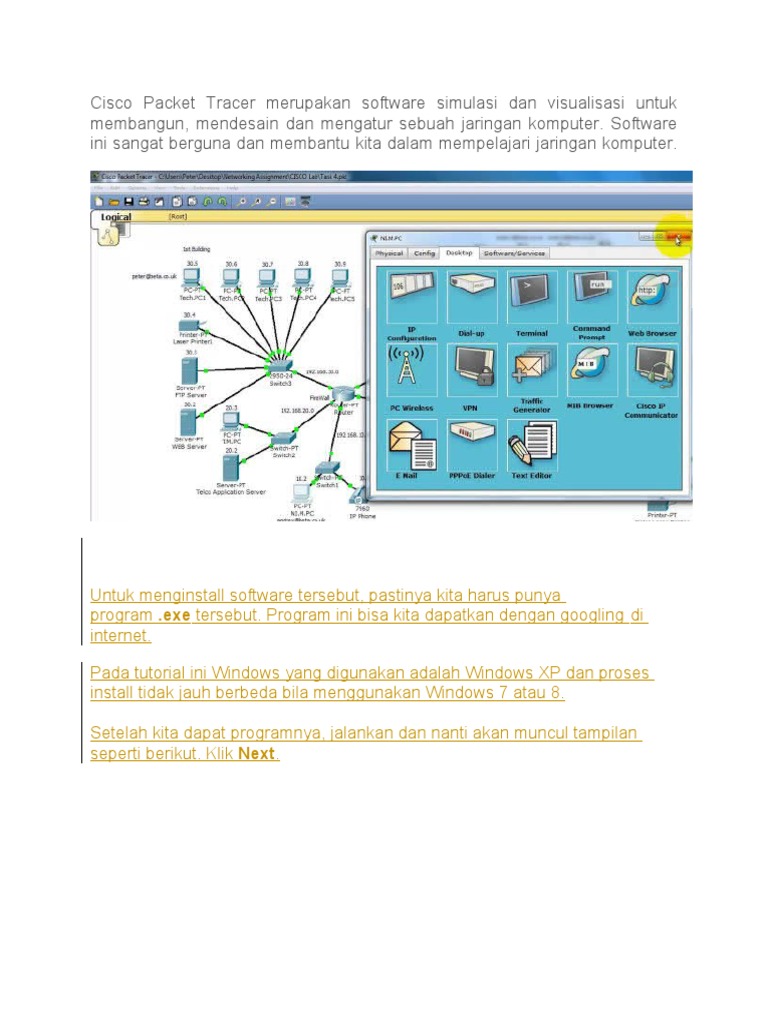 Instalasi Jaringan Peer to Peer di Cisco | PDF | Komputer