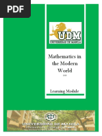 MODULE in Mathematics in The Modern World Unit 1 | PDF | Abstraction ...