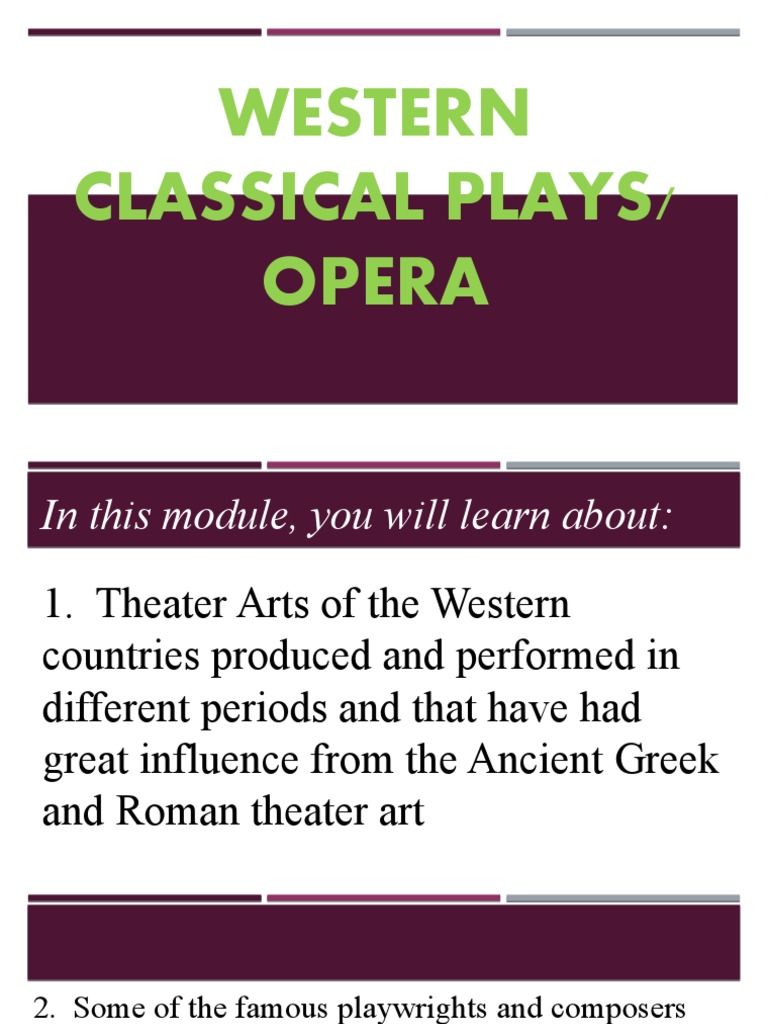 Western Classical Plays and Opera | PDF | Theatre | Tragedy