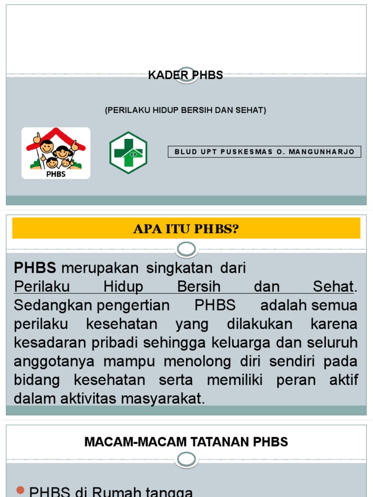 Kader PHBS | PDF