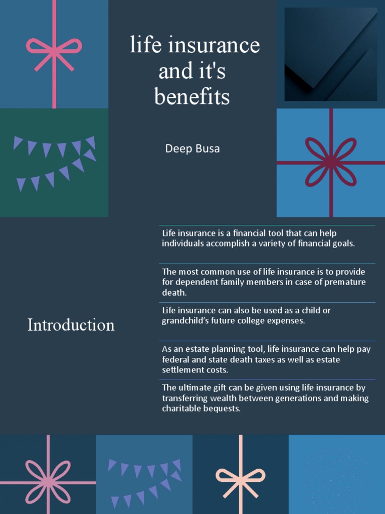 Benefits of Life Insurance | PDF