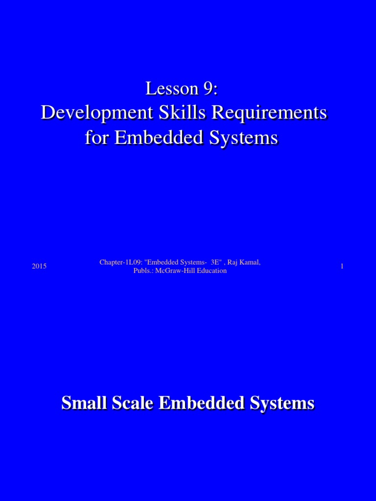 Essential Skills for Embedded Systems Development Across Small, Medium ...
