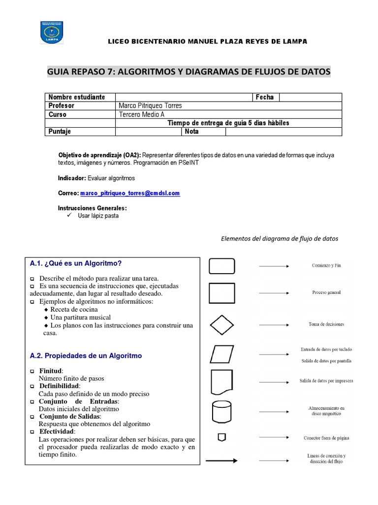 Guía 7 Pensamiento Computacional | PDF | Algoritmos | Programación de ...