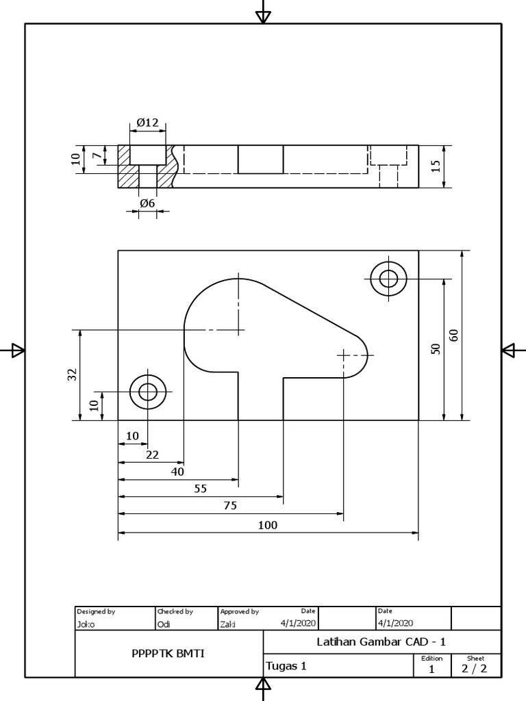 Job Sheet CAD 2D | PDF